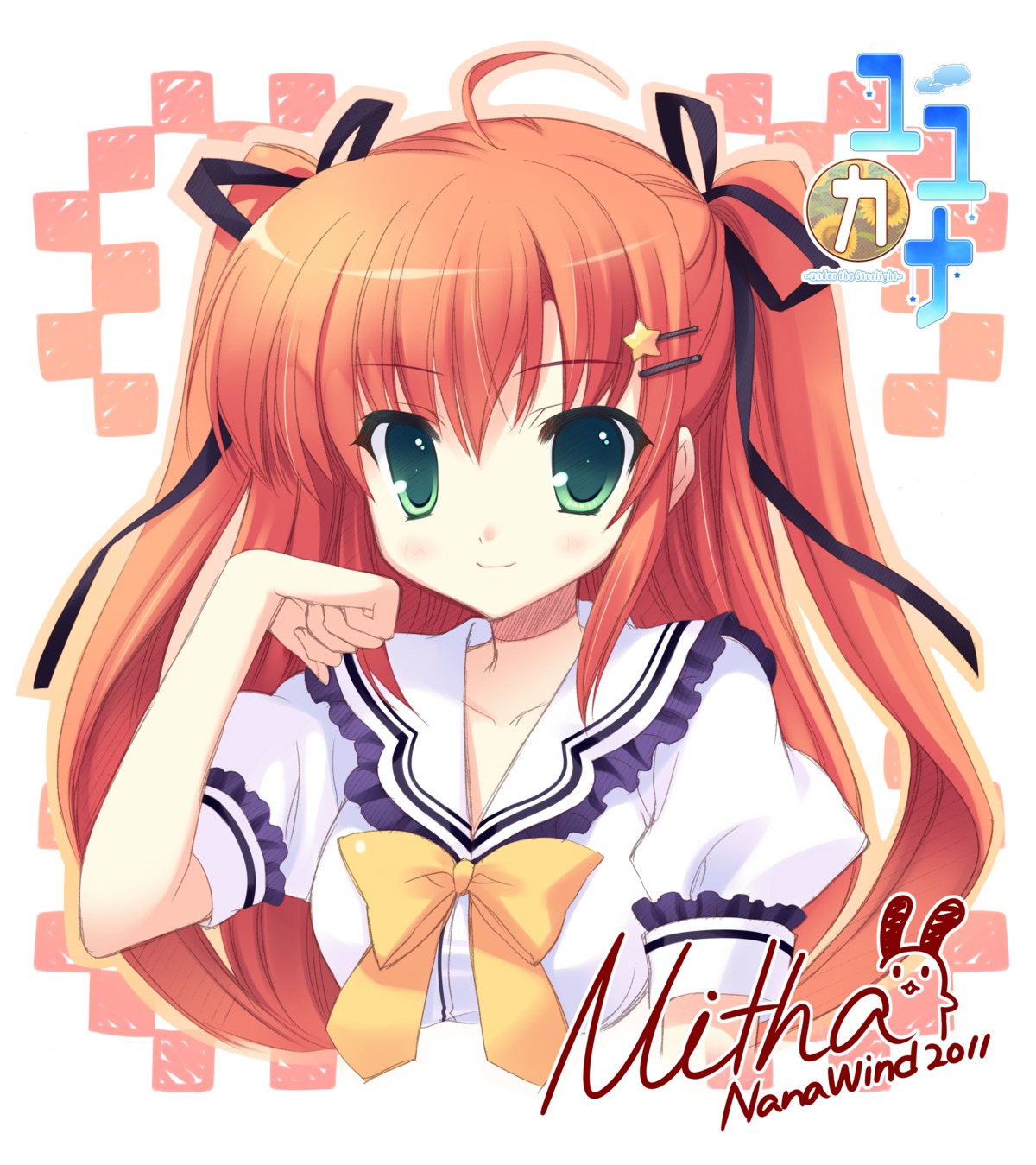 nanawind mitha yuyukana takasaki honoka autographed digital version seifuku | #208381 | yande.re